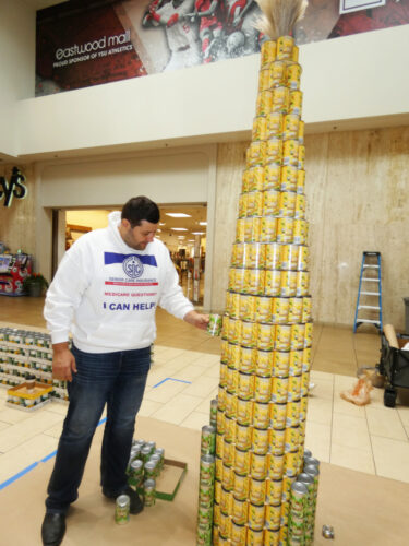 Building with cans helps to feed food bank | News, Sports, Jobs ...